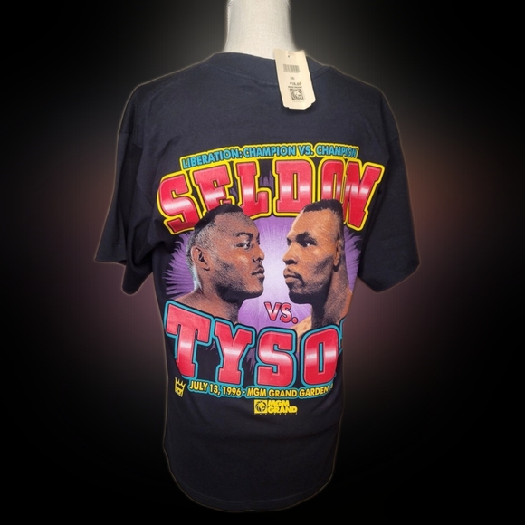 MGM Grand Sports | Shirts | Vintage 996 Mike Tyson Vs Bruce Seldon ...